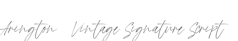 FontsMarket.com - Download Arington | Vintage Signature Script font for ...