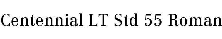 FontsMarket.com - Download Centennial LT Std 55 Roman font for FREE