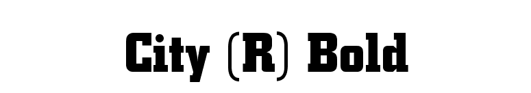 FontsMarket.com - Details of City (R) Bold font