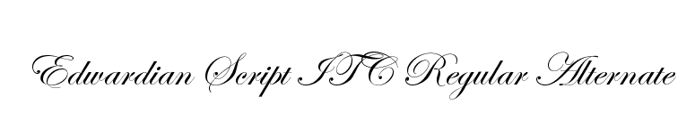 FontsMarket Download Edwardian Script ITC Regular Alternate Font 