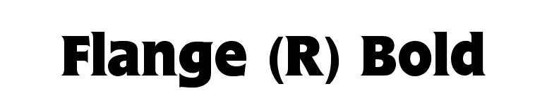 FontsMarket.com - Download Flange (R) Bold font for FREE