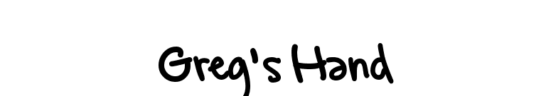 FontsMarket.com - Details of Greg's Hand font