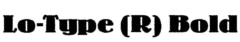FontsMarket.com - Details of Lo-Type (R) Bold font
