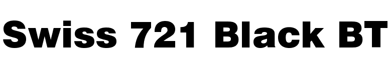 FontsMarket.com - Details of Swiss 721 Black BT font