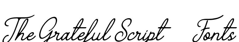 FontsMarket.com - Download The Grateful Script | 4 Fonts font for FREE